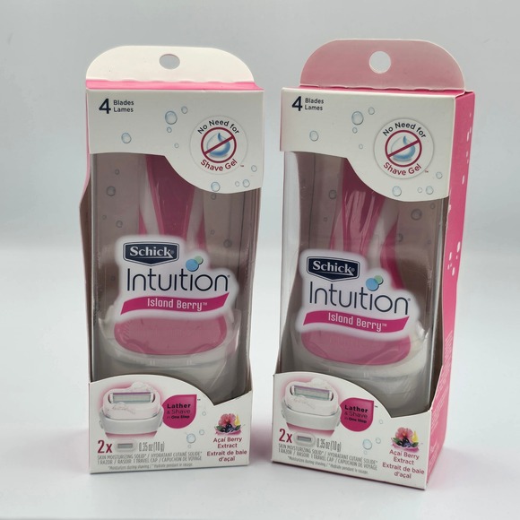 Schick | Bath & Body | Schick Intuition Island Berry Razor 4 Blades ...